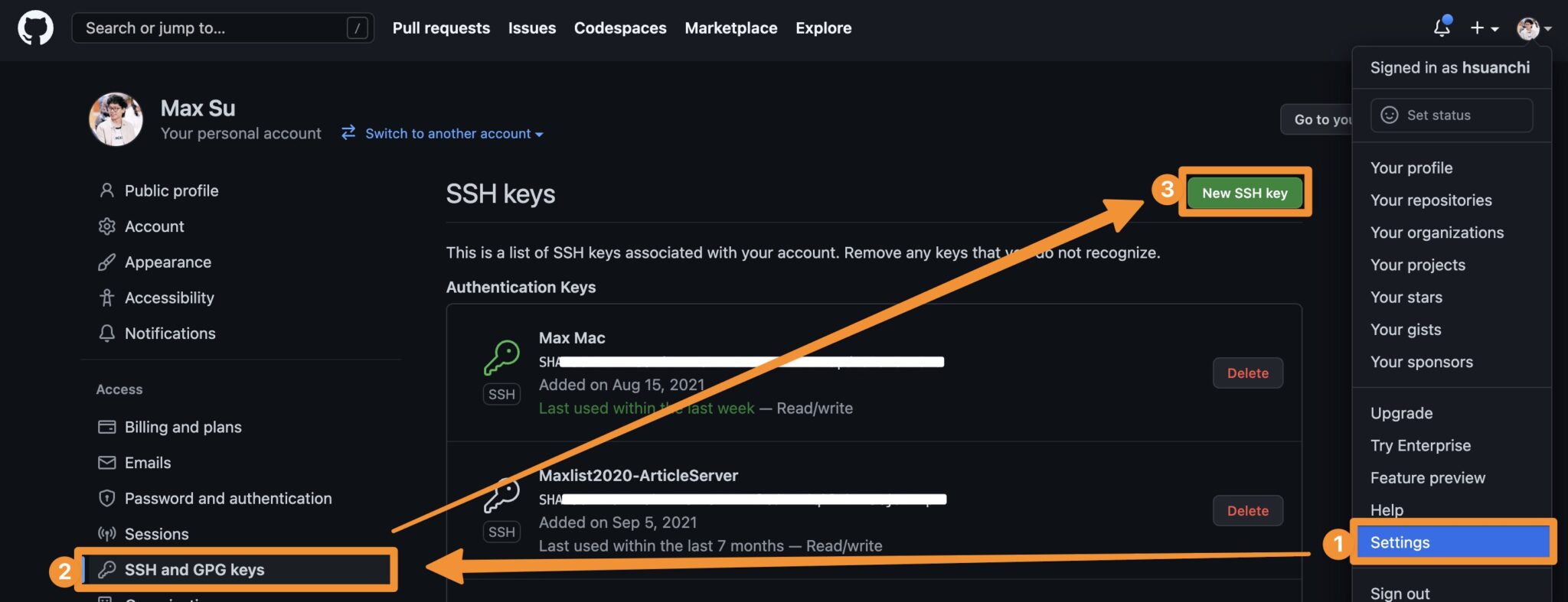 【Git教學】手把手 Github SSH 連線設定教學 (Windows/Mac) - Max行銷誌